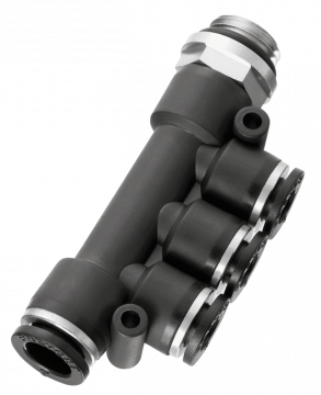 Parallel male three-port manifold - RPN MG